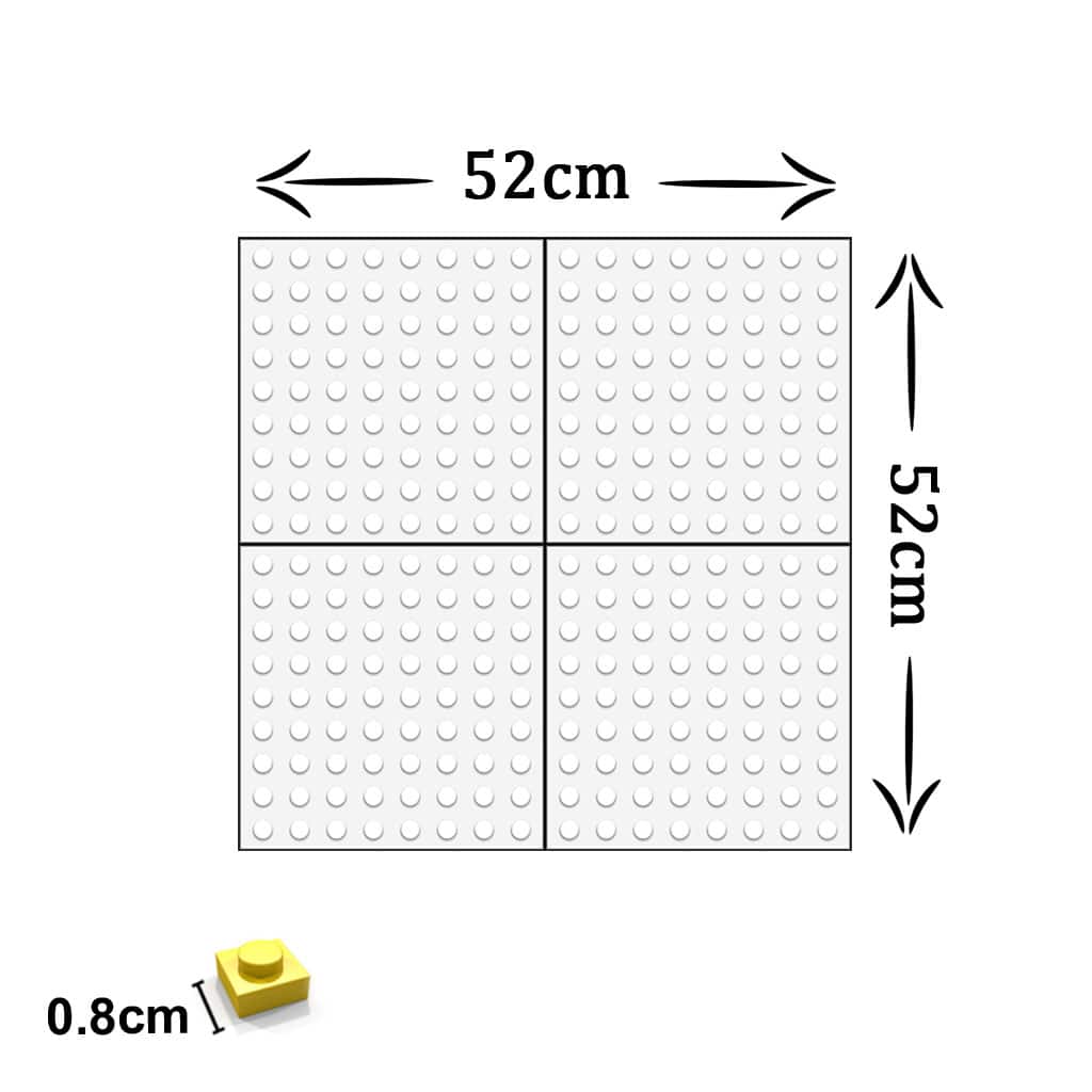 2x2 BoardsSize 20in X 20incan Fit 1 Individual Photobrick World USA