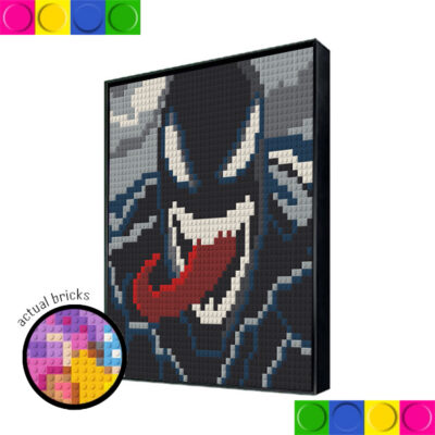 Venom 1x1 Photobrick Art | Photobrick World USA